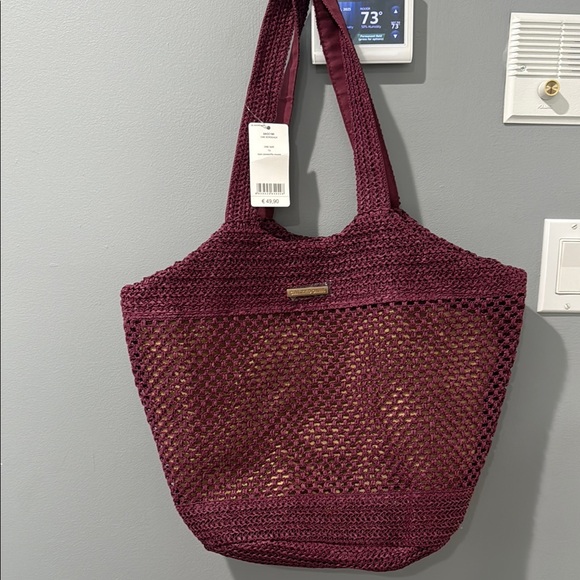 Bags | Purple Tote Bag With Open Weave And Roomy Design From Spain ...